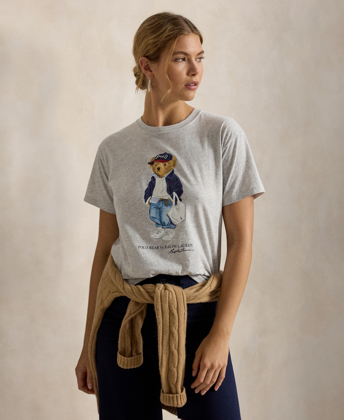Click here for Polo Ralph Lauren Womens Bear Print Crew Neck T-Sh... prices