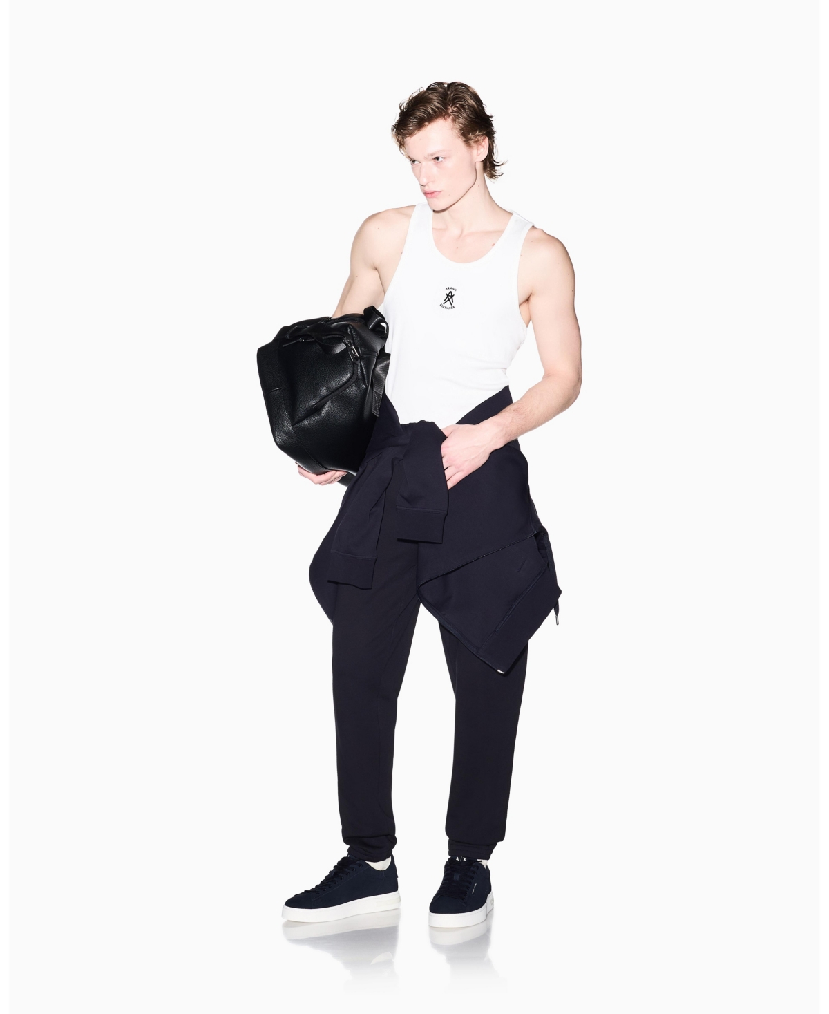 Click here for A|X Armani Exchange Mens 91 Fleece Jogger - Deep N... prices