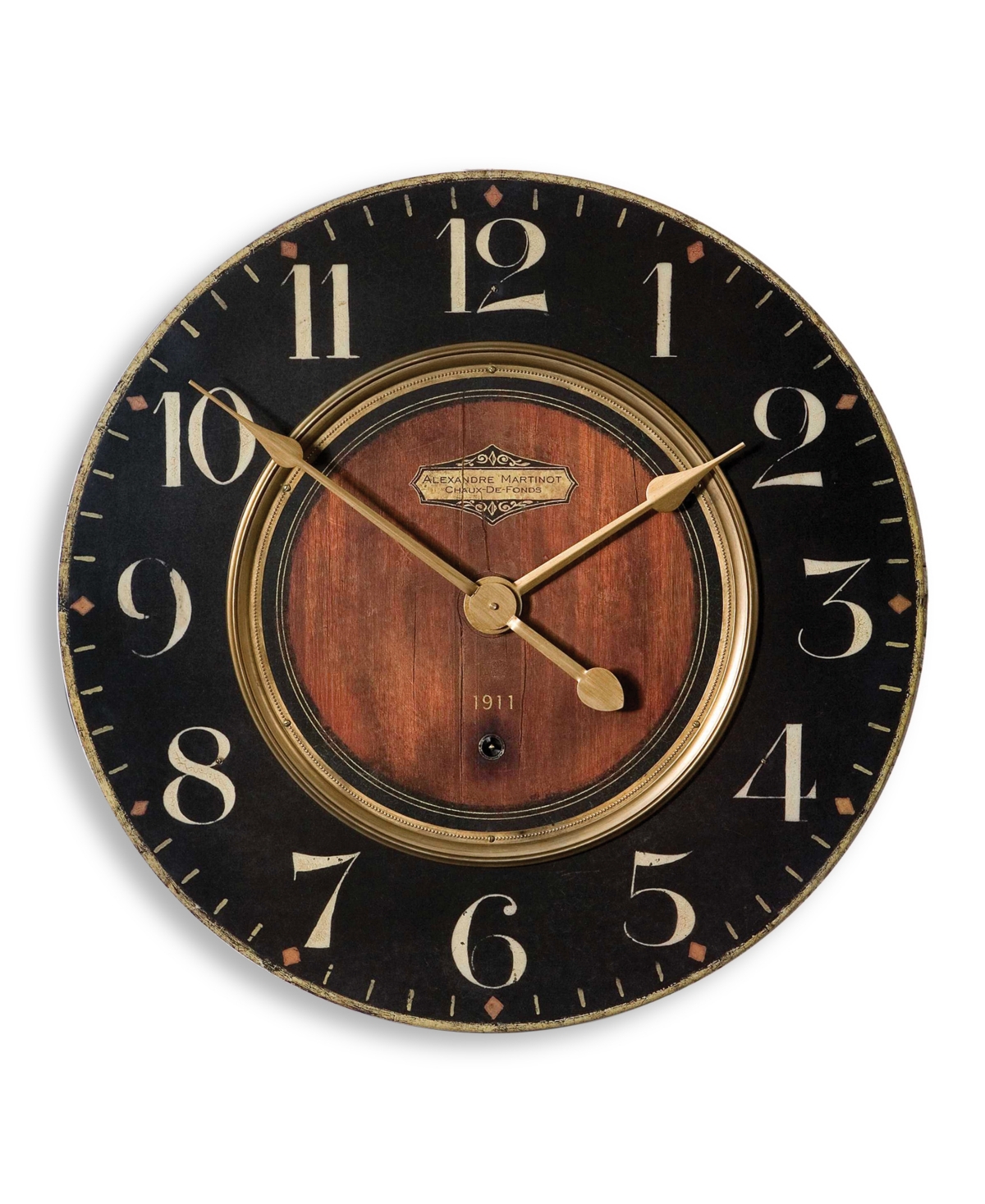 Click here for Uttermost Alexandre Martinot 23 Clock - Black prices