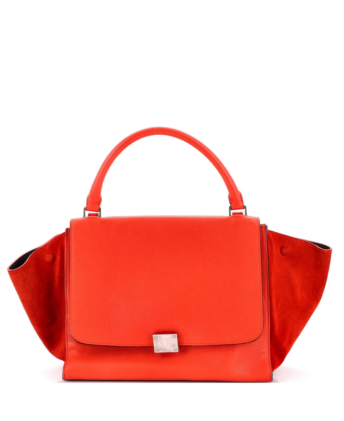 Click here for Pre-Owned Celine Medium Trapeze Bag Leather - Red prices