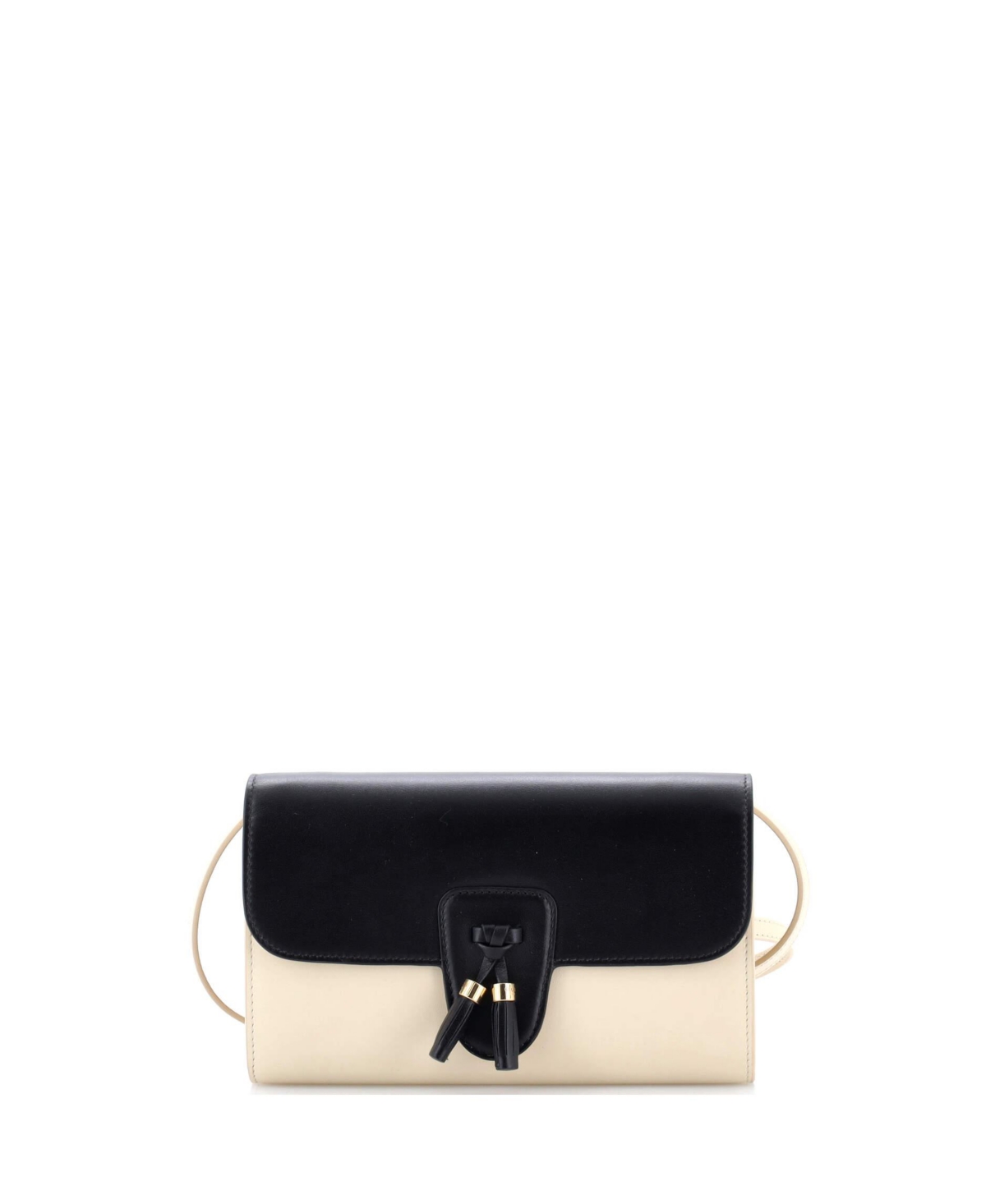 Click here for Pre-Owned Celine Tassels Wallet on Strap Leather -... prices