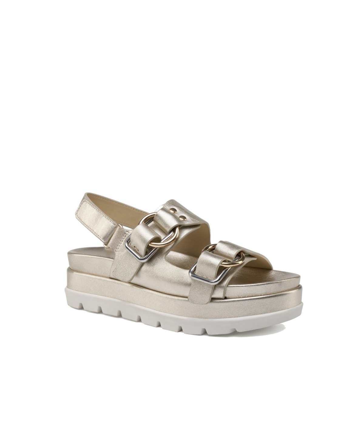 Click here for JSlides Womens Blast Platform Sandal - Gold 711 prices