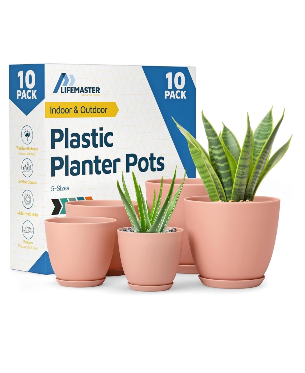 Click here for Lightweight  durable pink planter pots with draina... prices