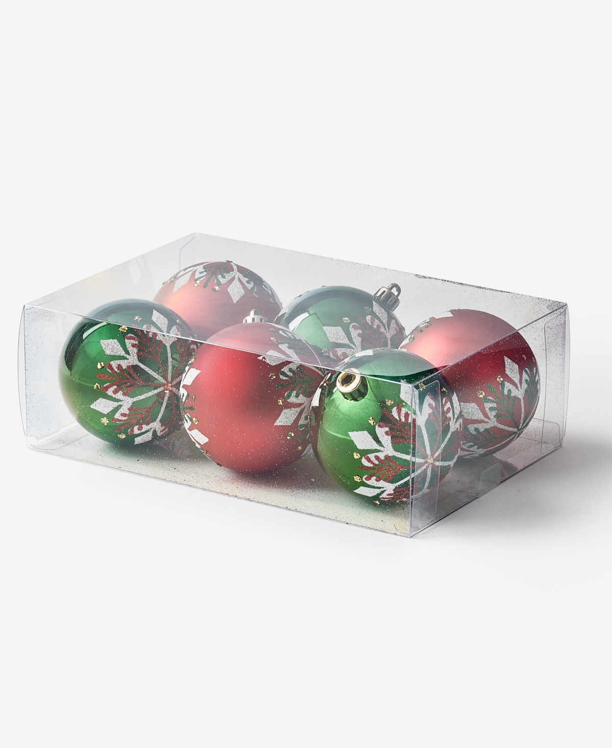 Click here for Holiday Lane Heritage Set of 6 Shatterproof Red Wh... prices