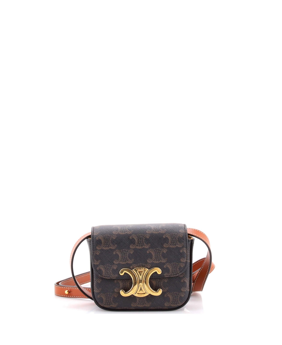 Click here for Pre-Owned Celine Mini Triomphe Shoulder Bag Triomp... prices