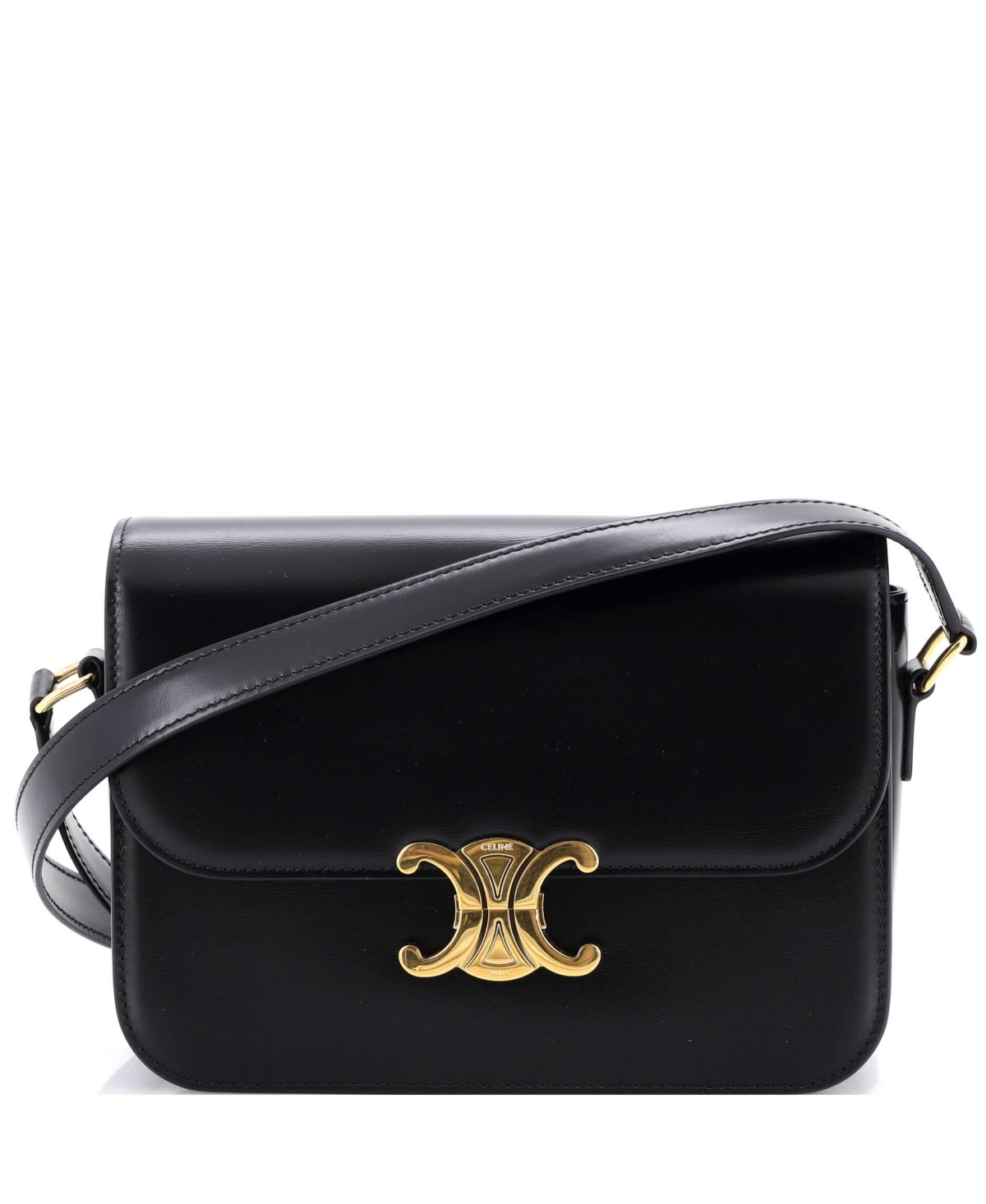 Click here for Pre-Owned Celine Medium Triomphe Shoulder Bag Smoo... prices