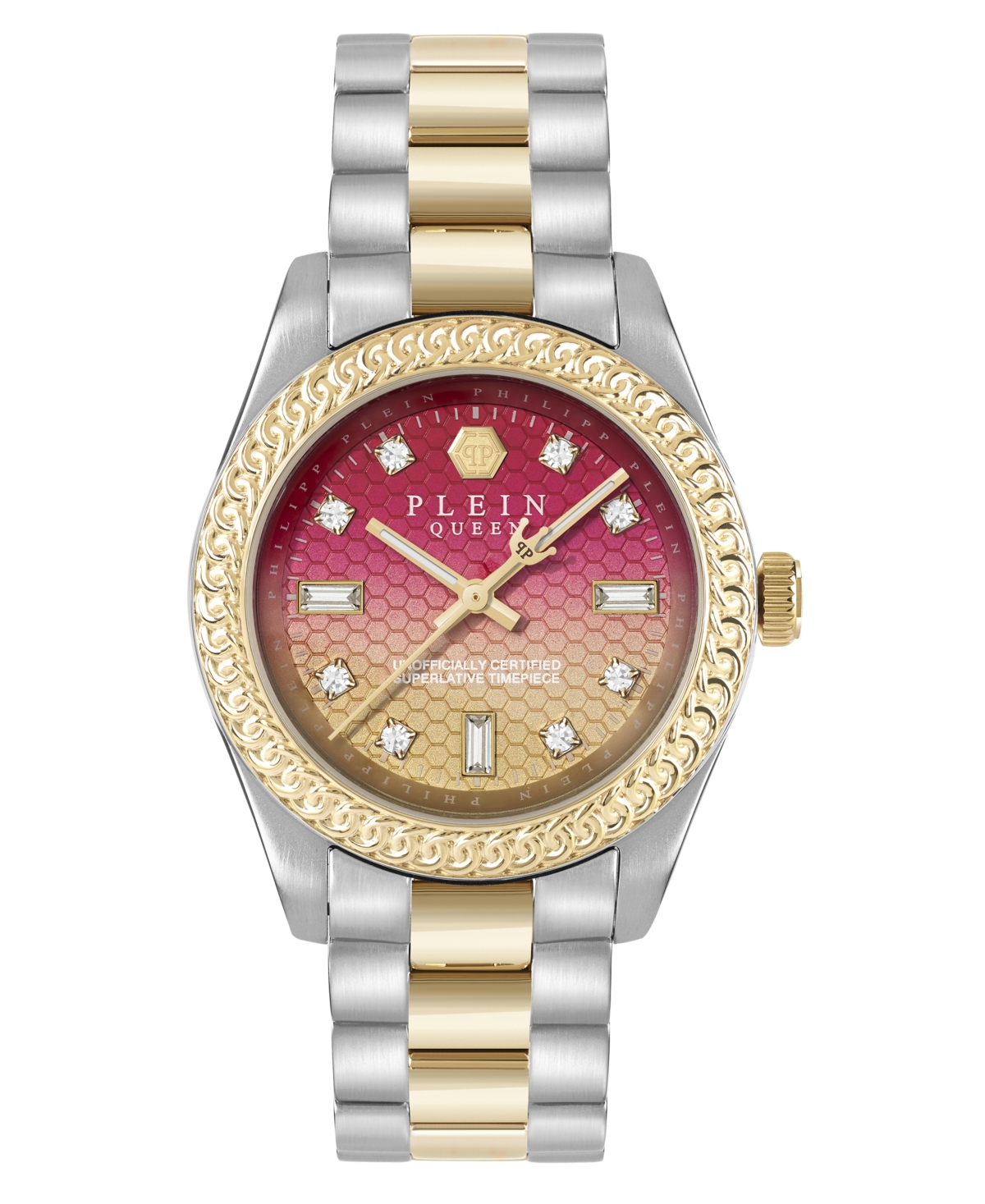 Click here for Philipp Plein Womens Queen Two-Tone Stainless Stee... prices