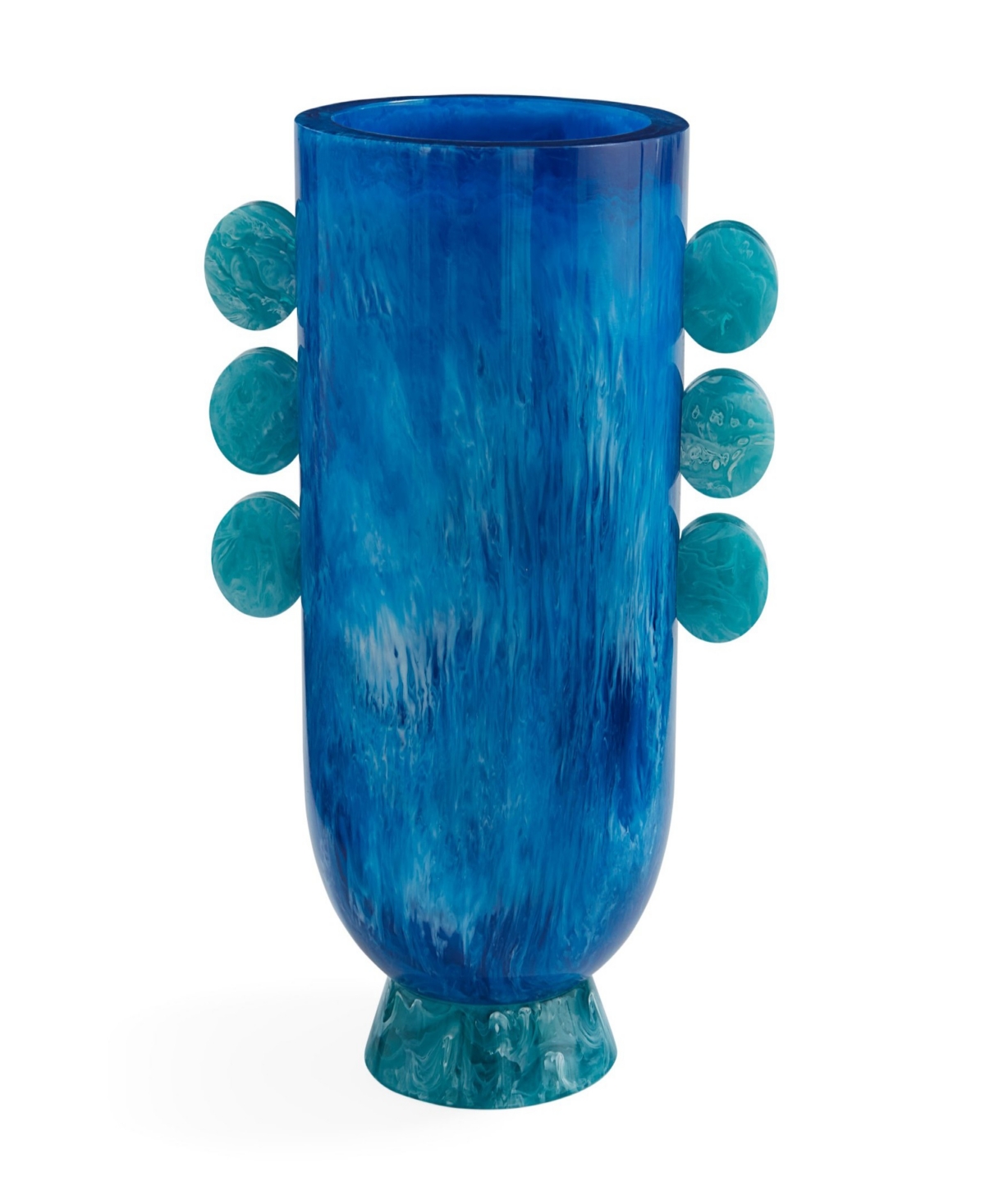 Click here for Jonathan Adler Como 6 Disc Vase - Blue  Turquoise prices