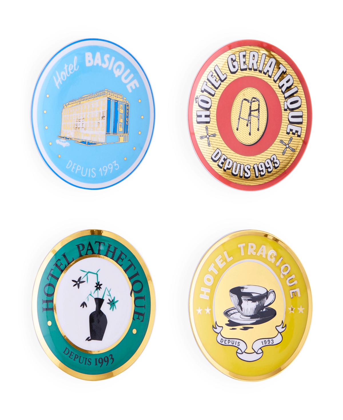 Click here for Jonathan Adler Hotel De Reve Coasters  Set of 4 -... prices