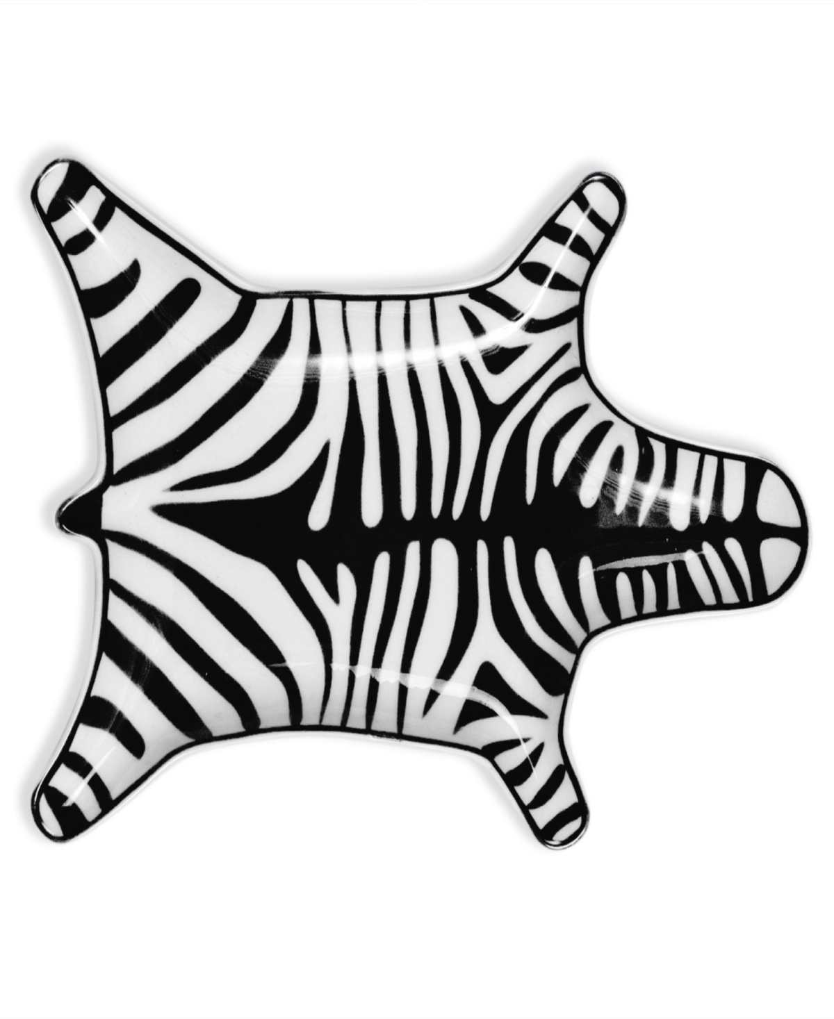 Click here for Jonathan Adler Zebra 6.2 Stacking Dish - Black  Wh... prices