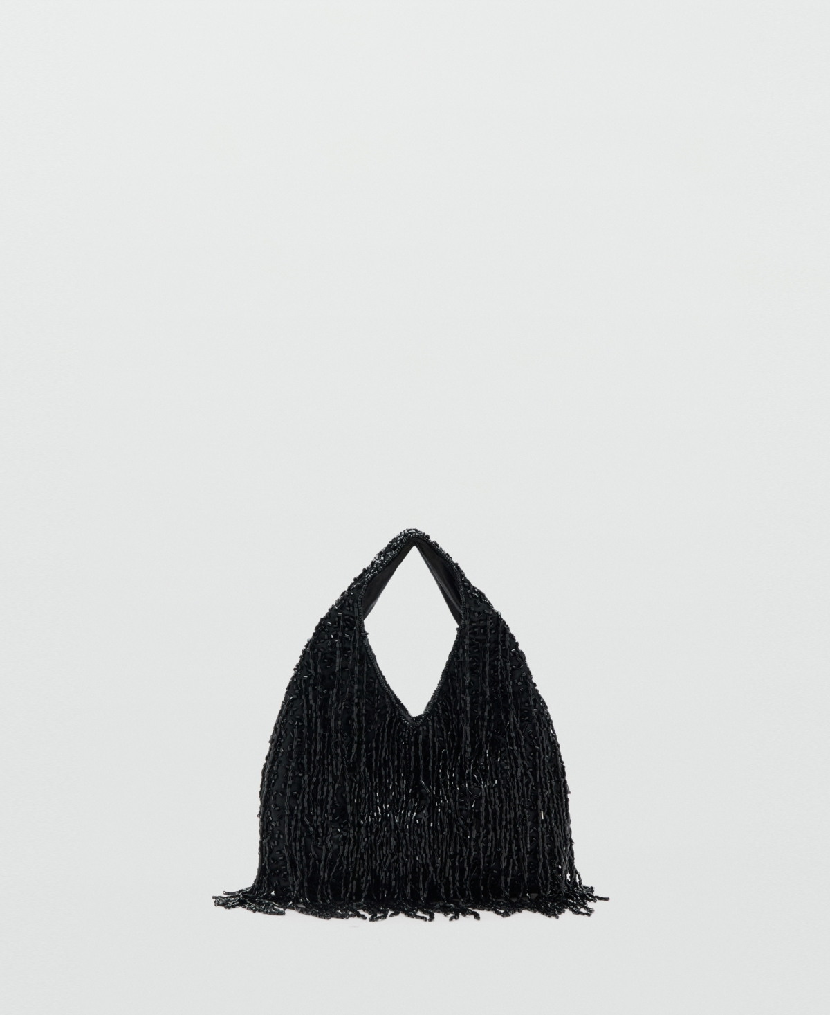 Click here for Mango Womens Fringed Handbag - Black prices