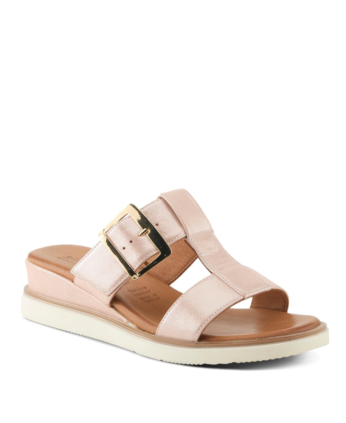 Click here for Spring Step Womens Seaport Sandal - Pink metallic prices