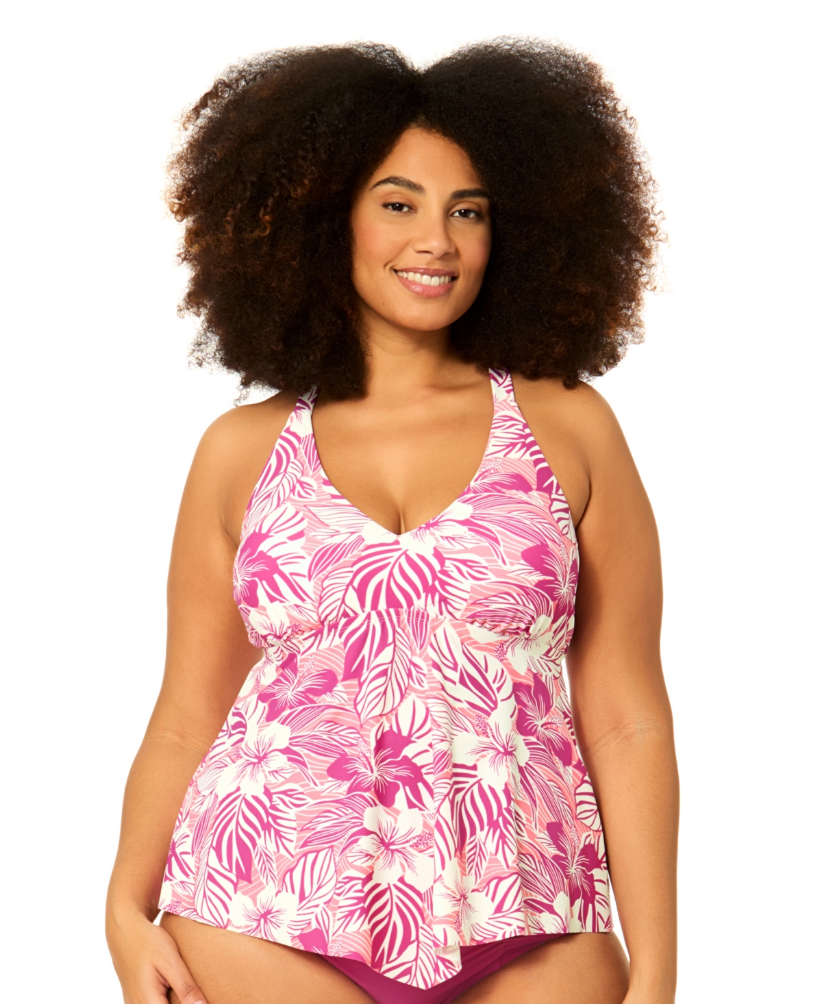 Click here for Raisins Curve Plus Size Underwire Floral Print Swi... prices