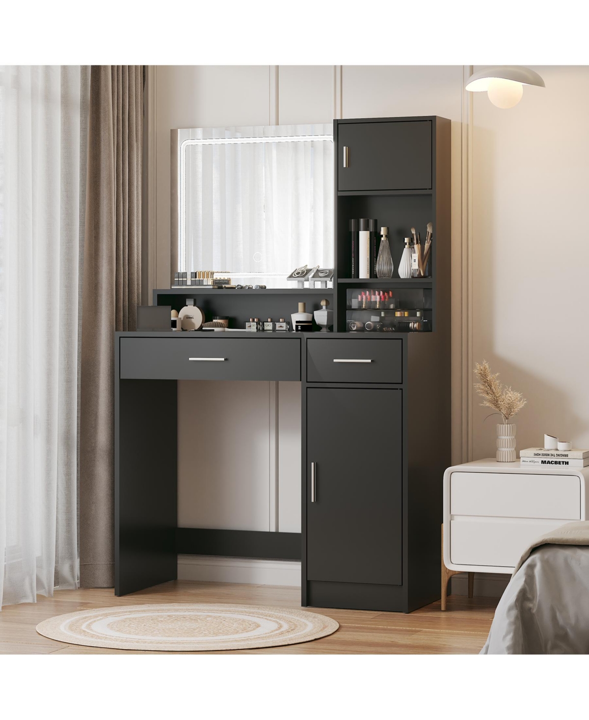 Click here for flynama Modern 4 Drawer Dresser Maple Finish Sturd... prices