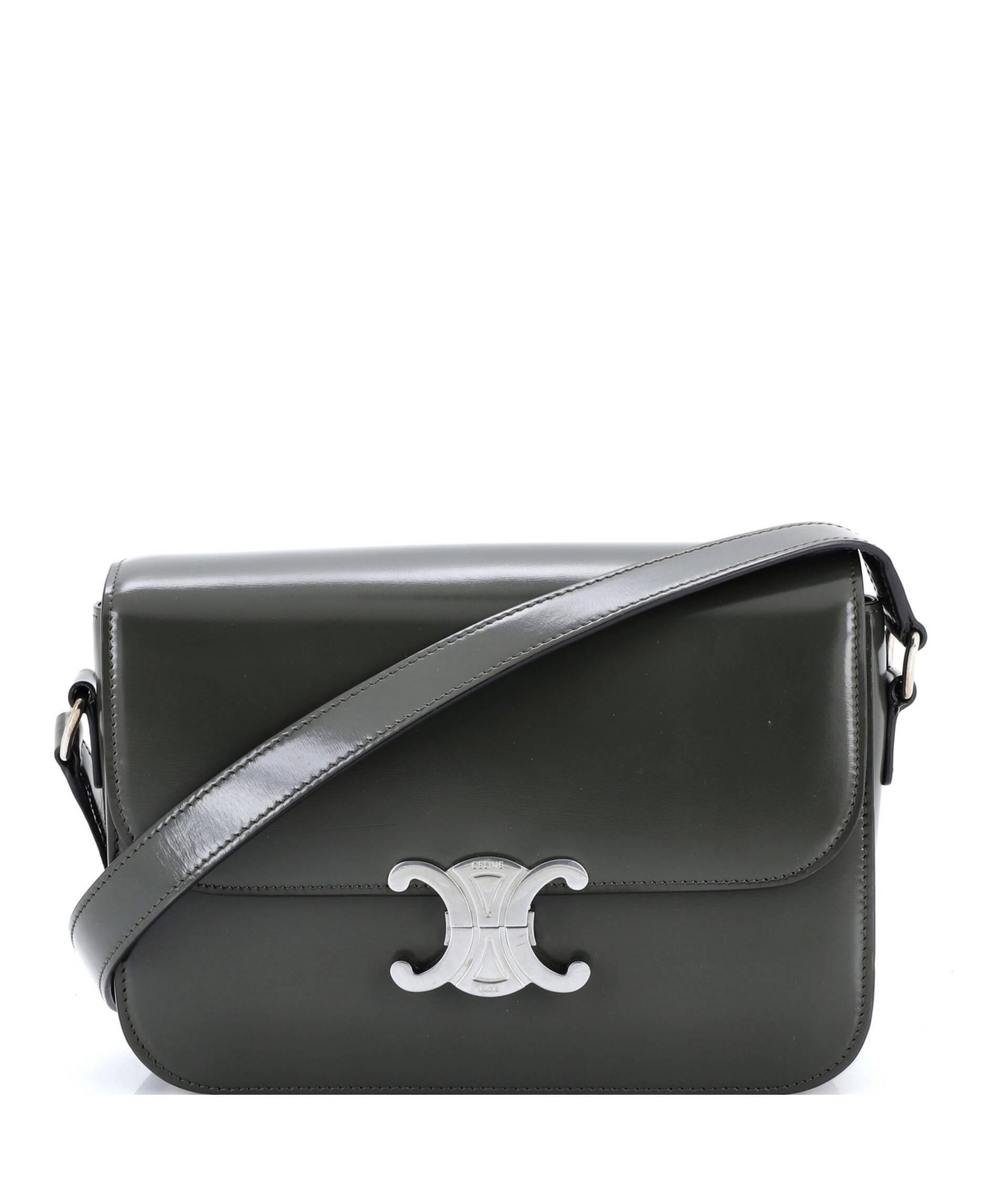 Click here for Pre-Owned Celine Medium Triomphe Shoulder Bag Smoo... prices