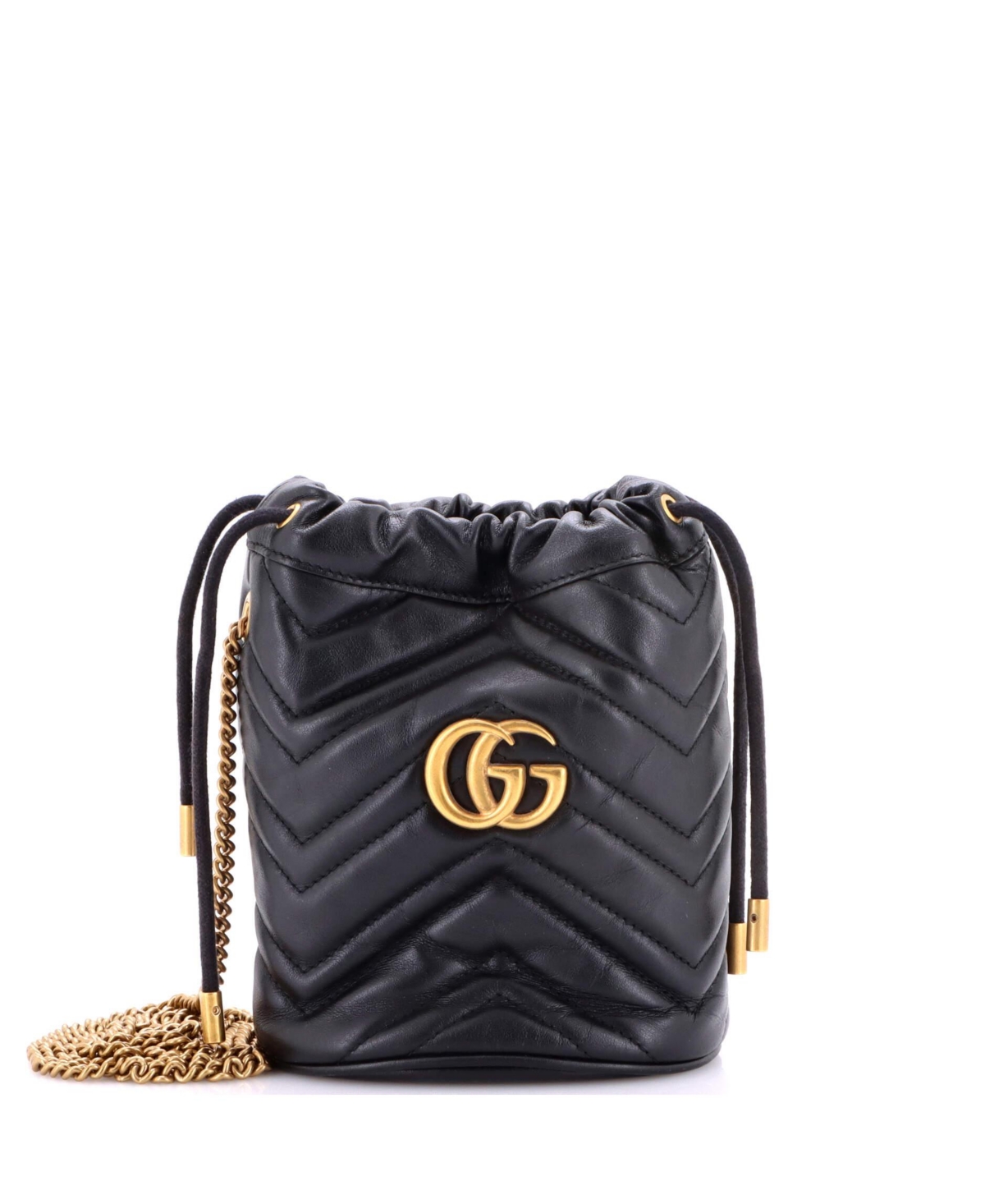 Click here for Pre-Owned Gucci Mini Gg Marmont Bucket Bag Matelas... prices