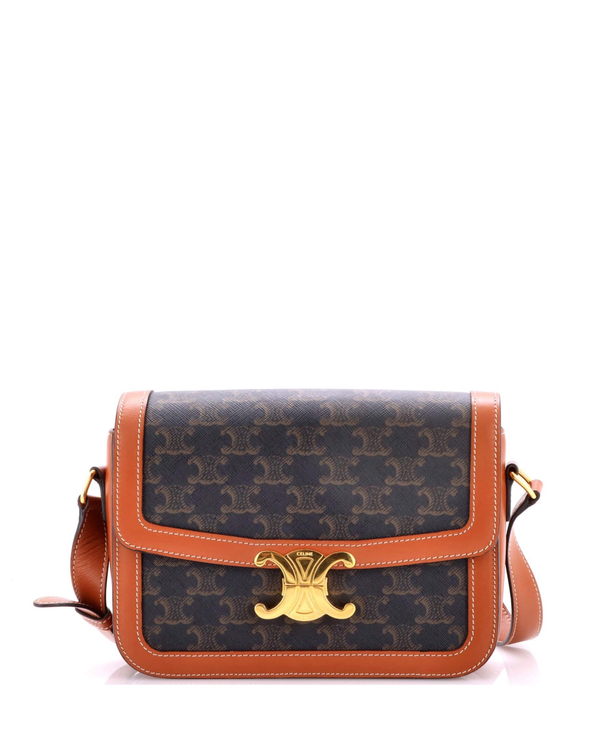 Click here for Pre-Owned Celine Medium Triomphe Shoulder Bag Trio... prices