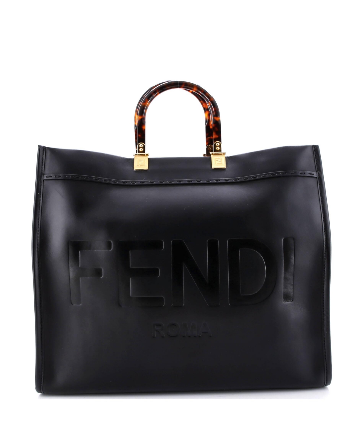Click here for Pre-Owned Fendi Large Sunshine Shopper Tote Leathe... prices
