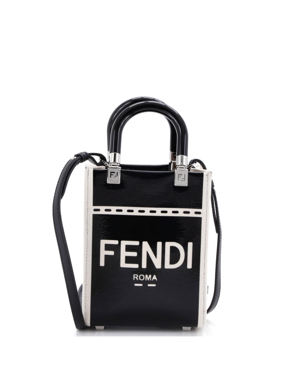 Click here for Pre-Owned Fendi Mini Sunshine Shopper Tote Patent... prices