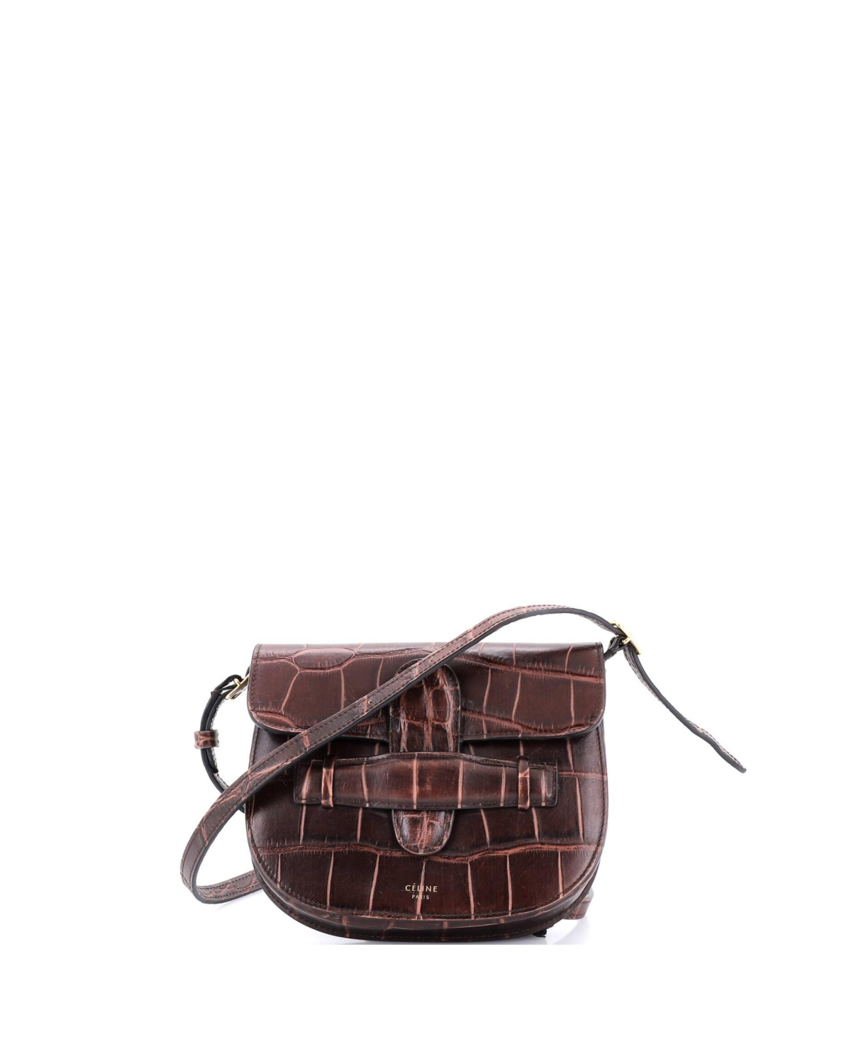 Click here for Pre-Owned Celine Mini Symmetrical Shoulder Bag Emb... prices