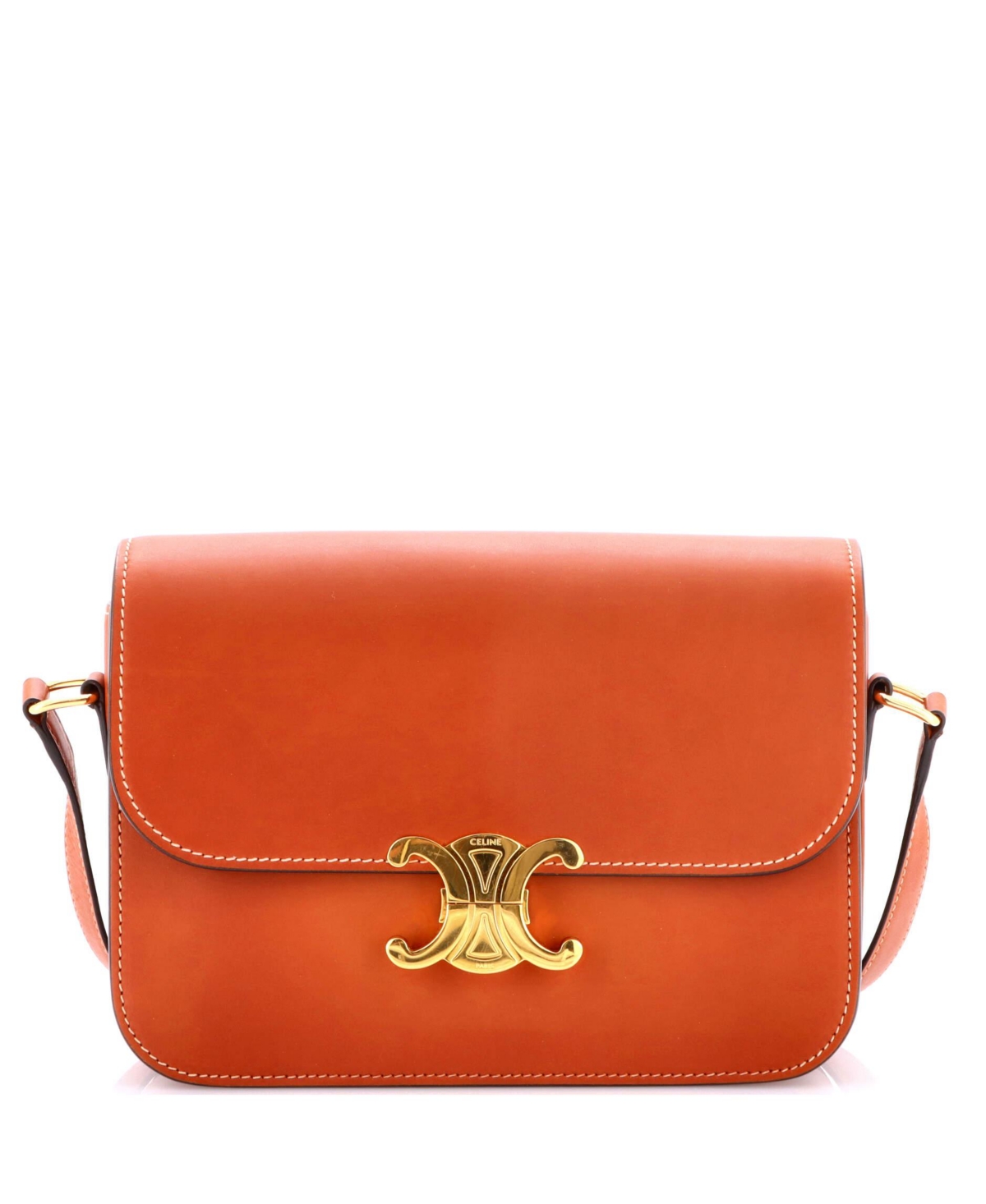 Click here for Pre-Owned Celine Large Triomphe Shoulder Bag Smoot... prices