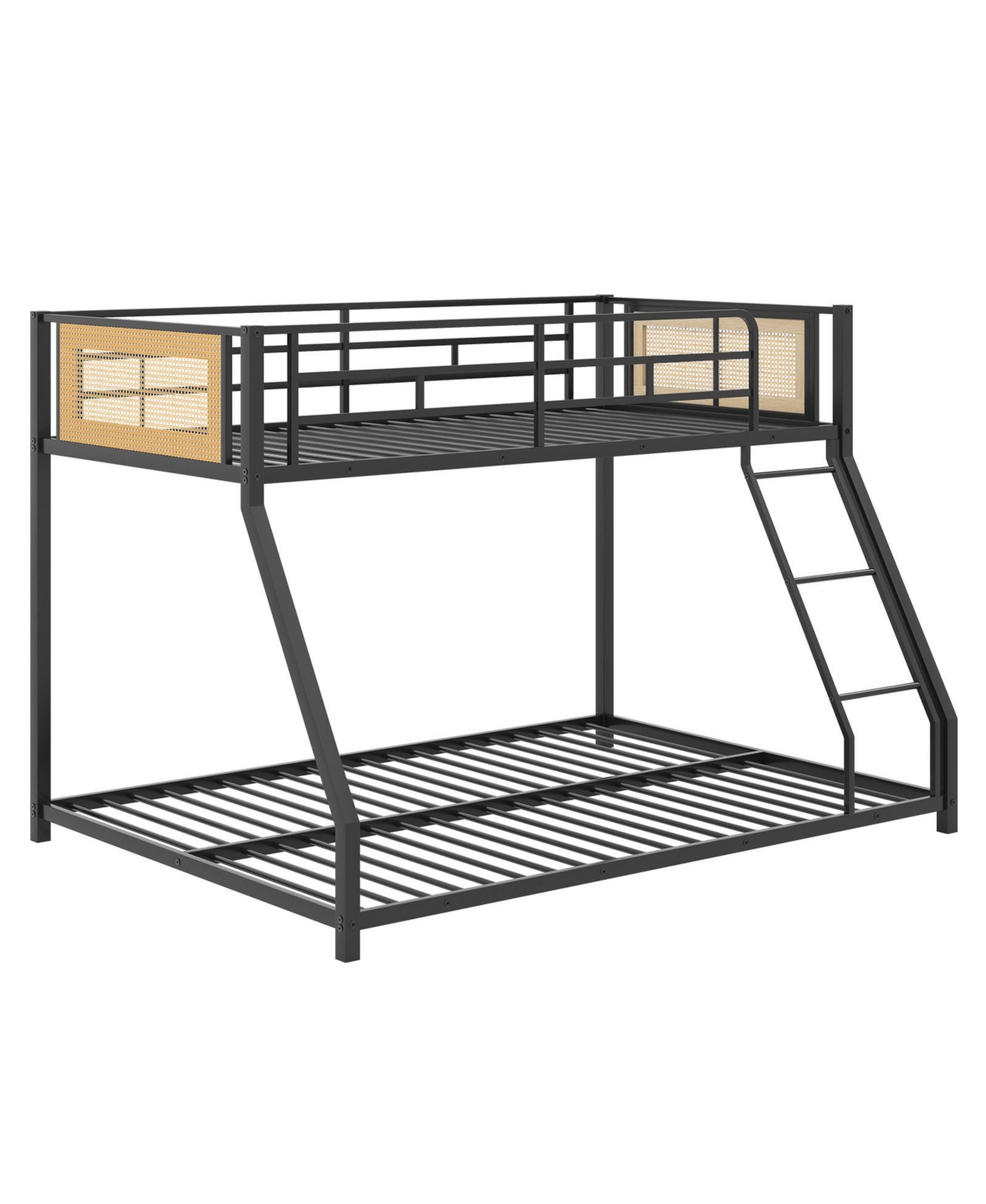 Click here for Sugift Metal Bunk Bed Twin Over Full with Guardrai... prices