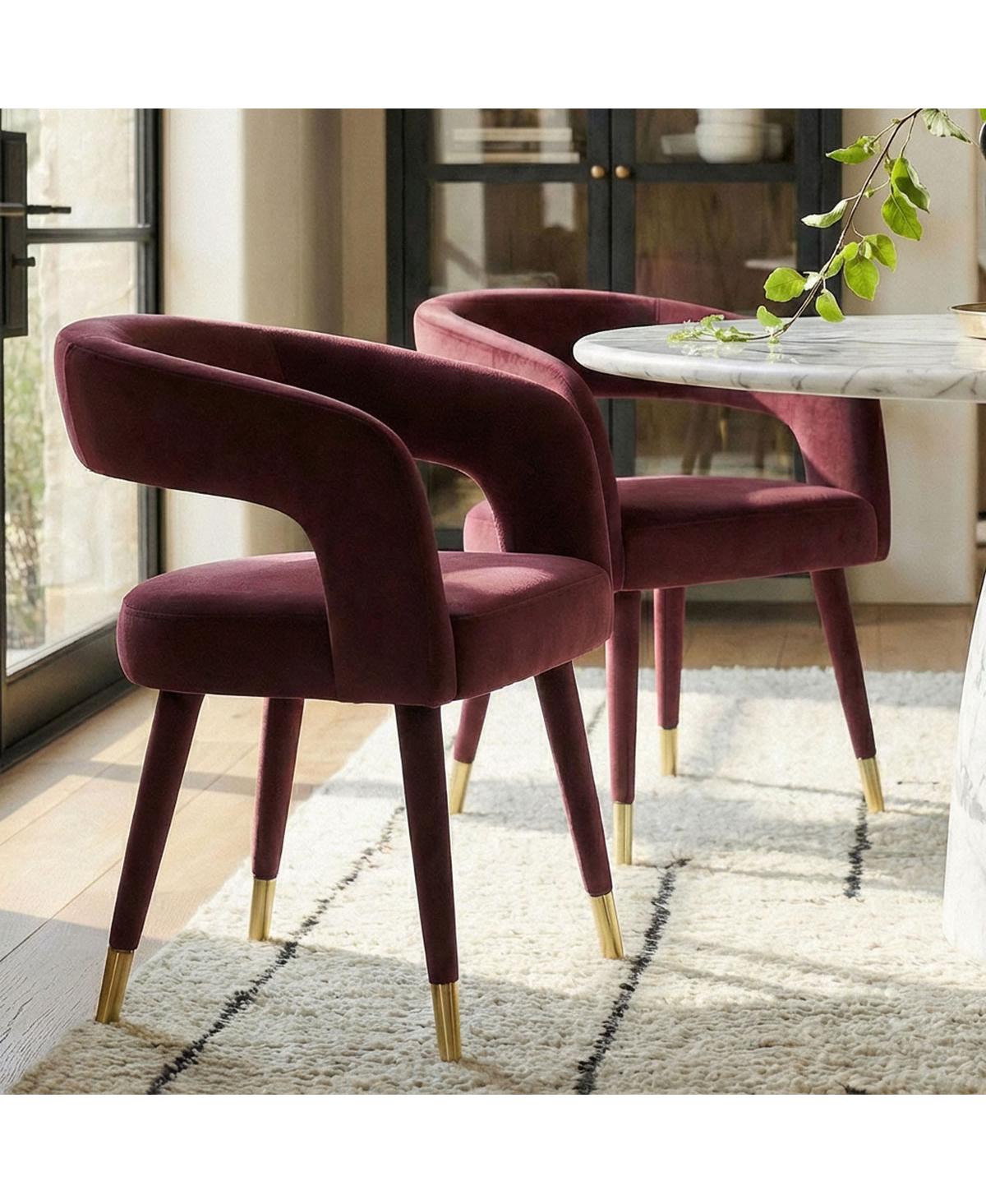Click here for Maison Boucle Velvet Upholstered Dining Chairs Set... prices