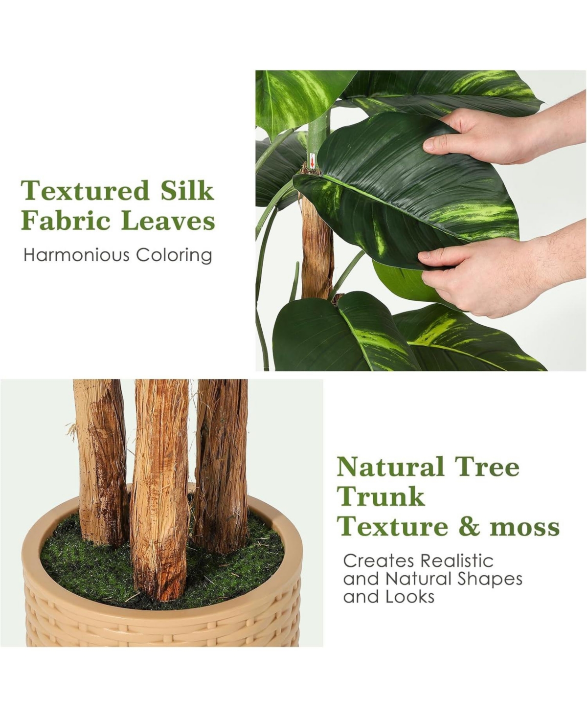 Click here for gaomon 6 ft Artificial Scindapsus Aureus Tree Deco... prices