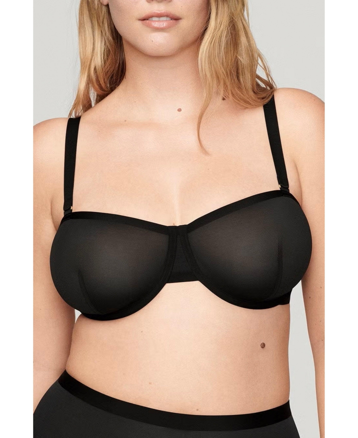 Click here for Cuup Womens The Balconette - Mesh Bra - Black prices