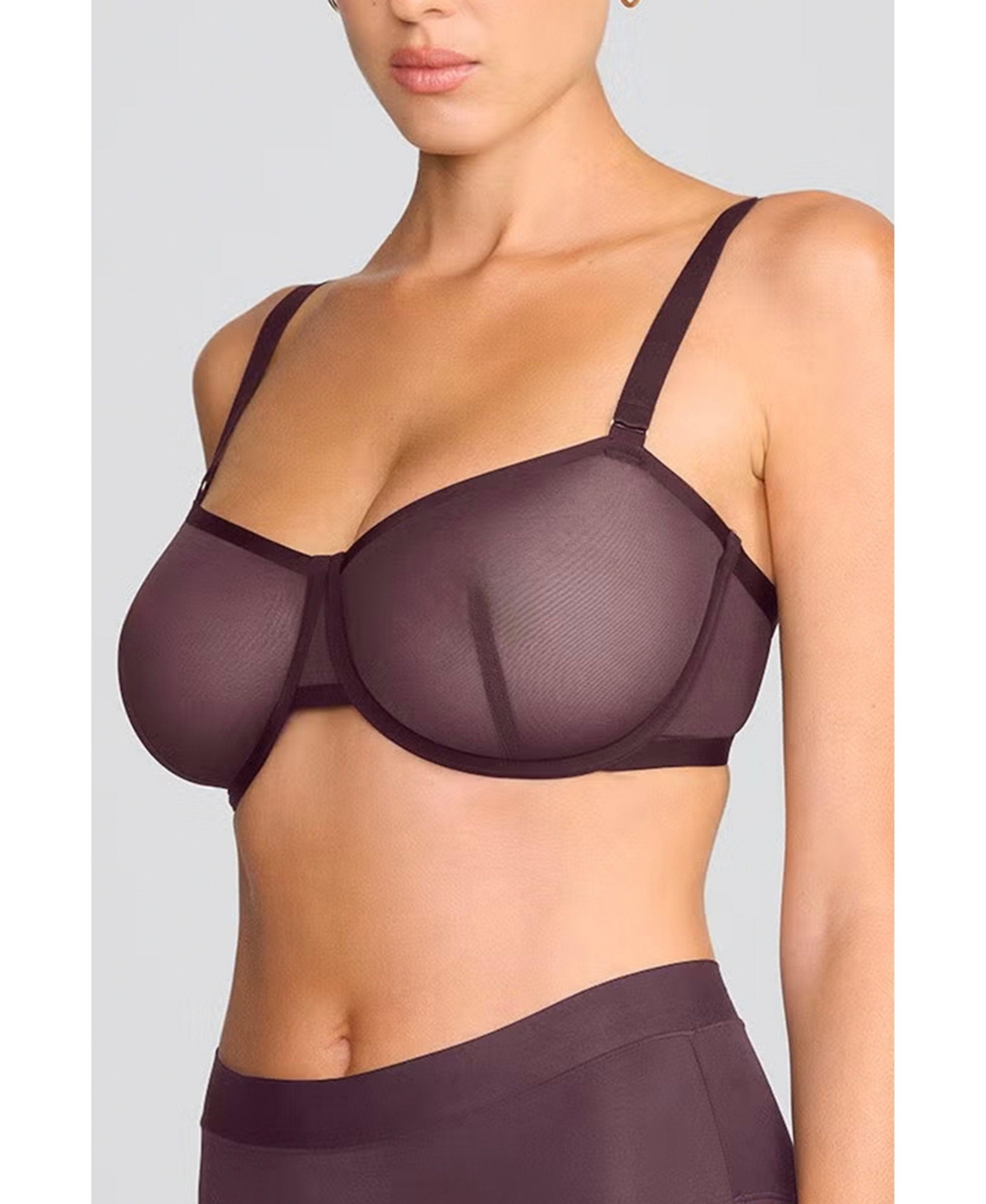 Click here for Cuup Womens The Balconette - Mesh Bra - Cosmos prices