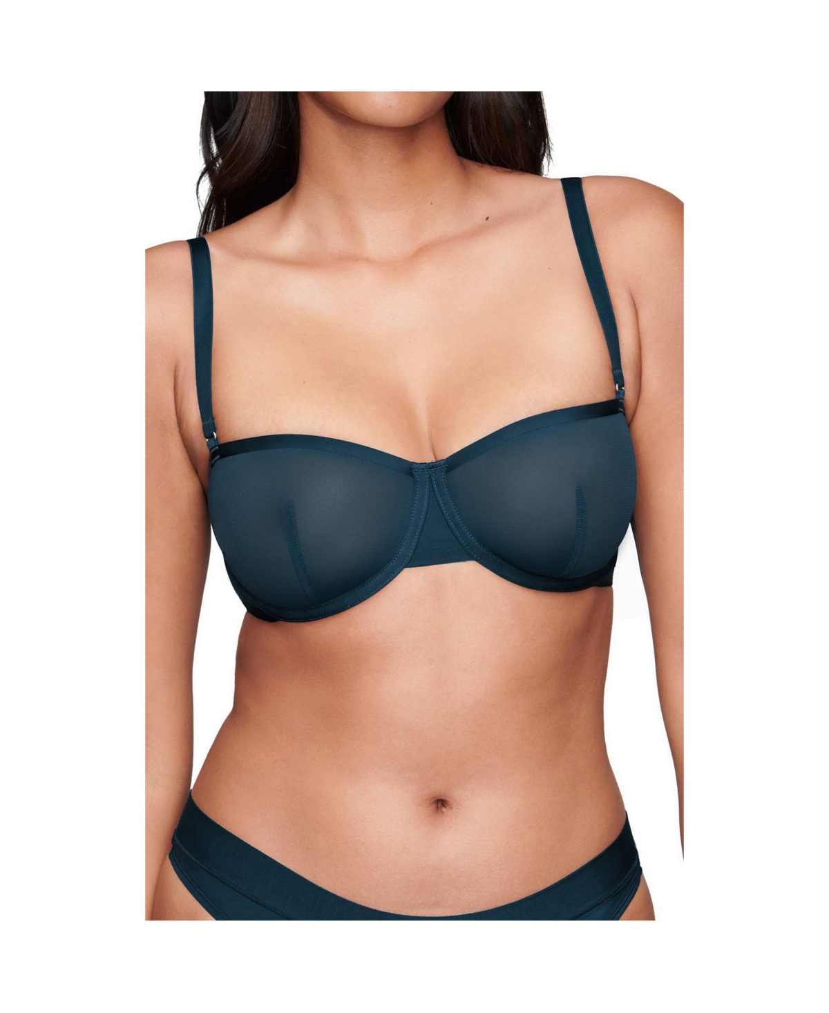Click here for Cuup Womens The Balconette - Mesh Bra - Ocean prices