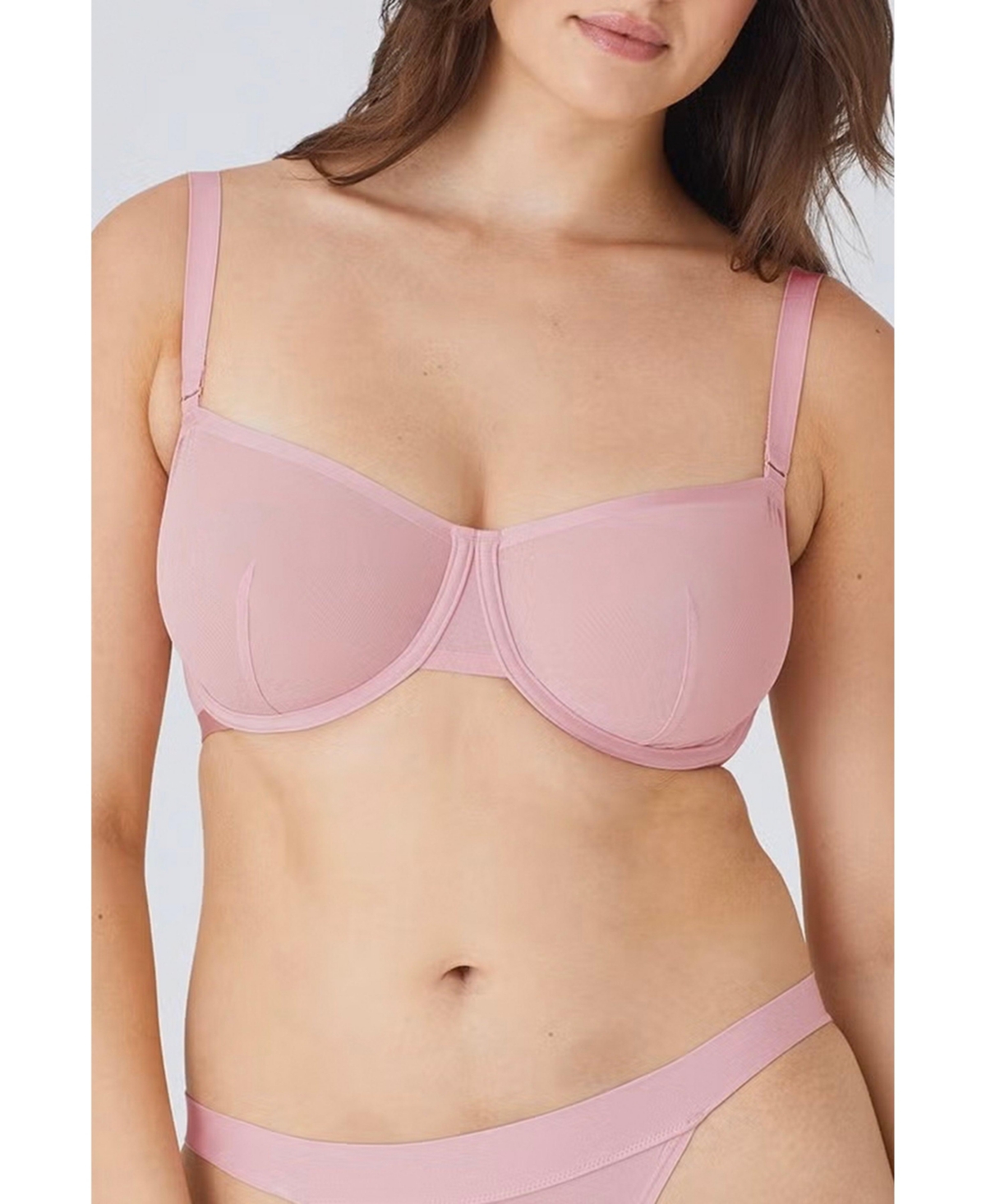 Click here for Cuup Womens The Balconette - Mesh Bra - Aura prices