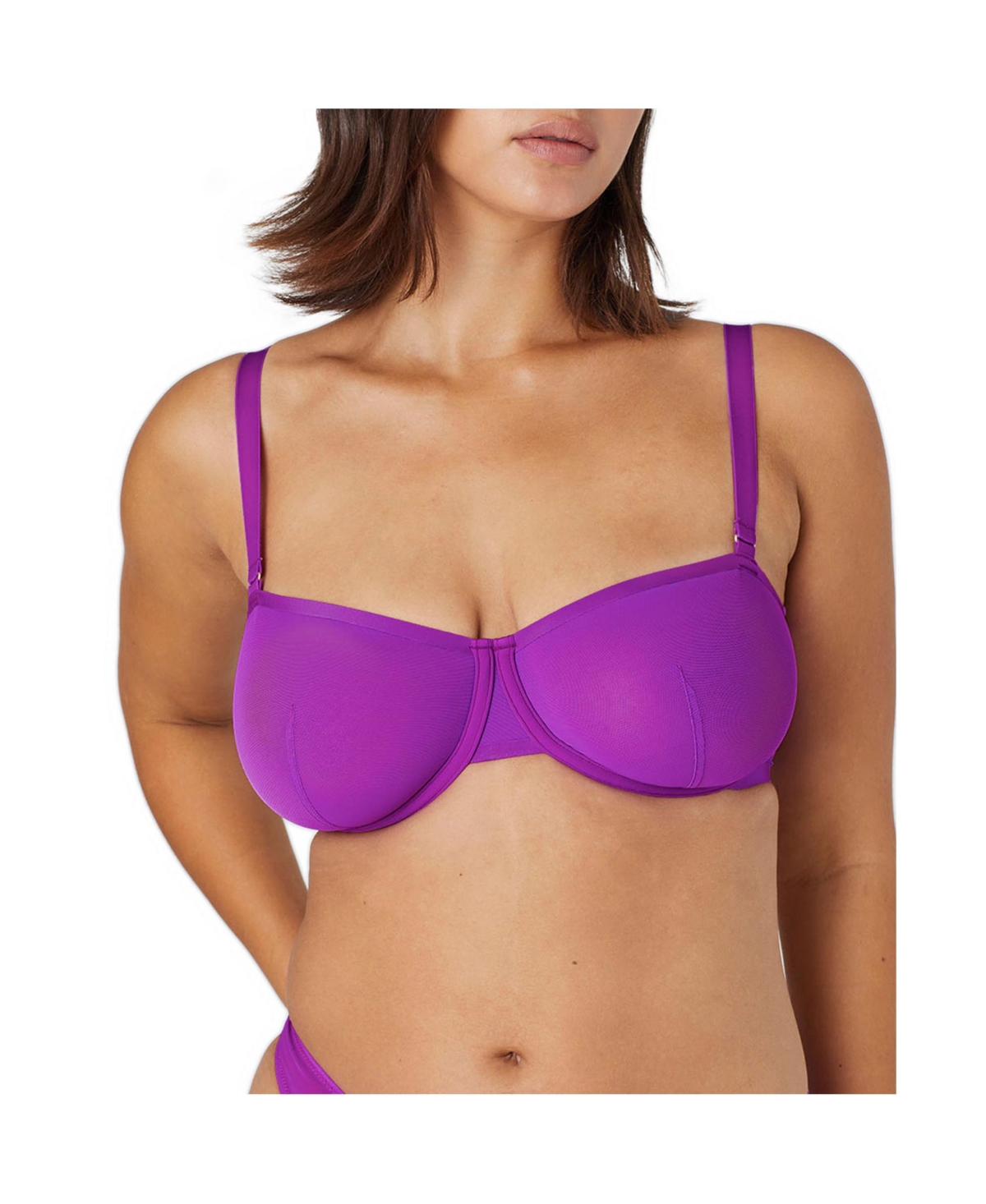 Click here for Cuup Womens The Balconette - Mesh Bra - Mirage prices