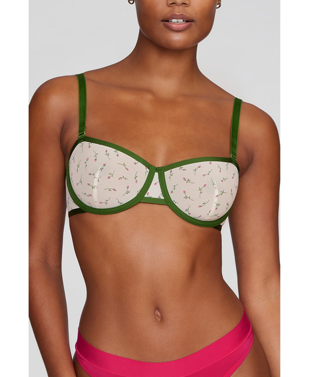 Click here for Cuup Womens The Balconette - Mesh Bra - Watercolor... prices