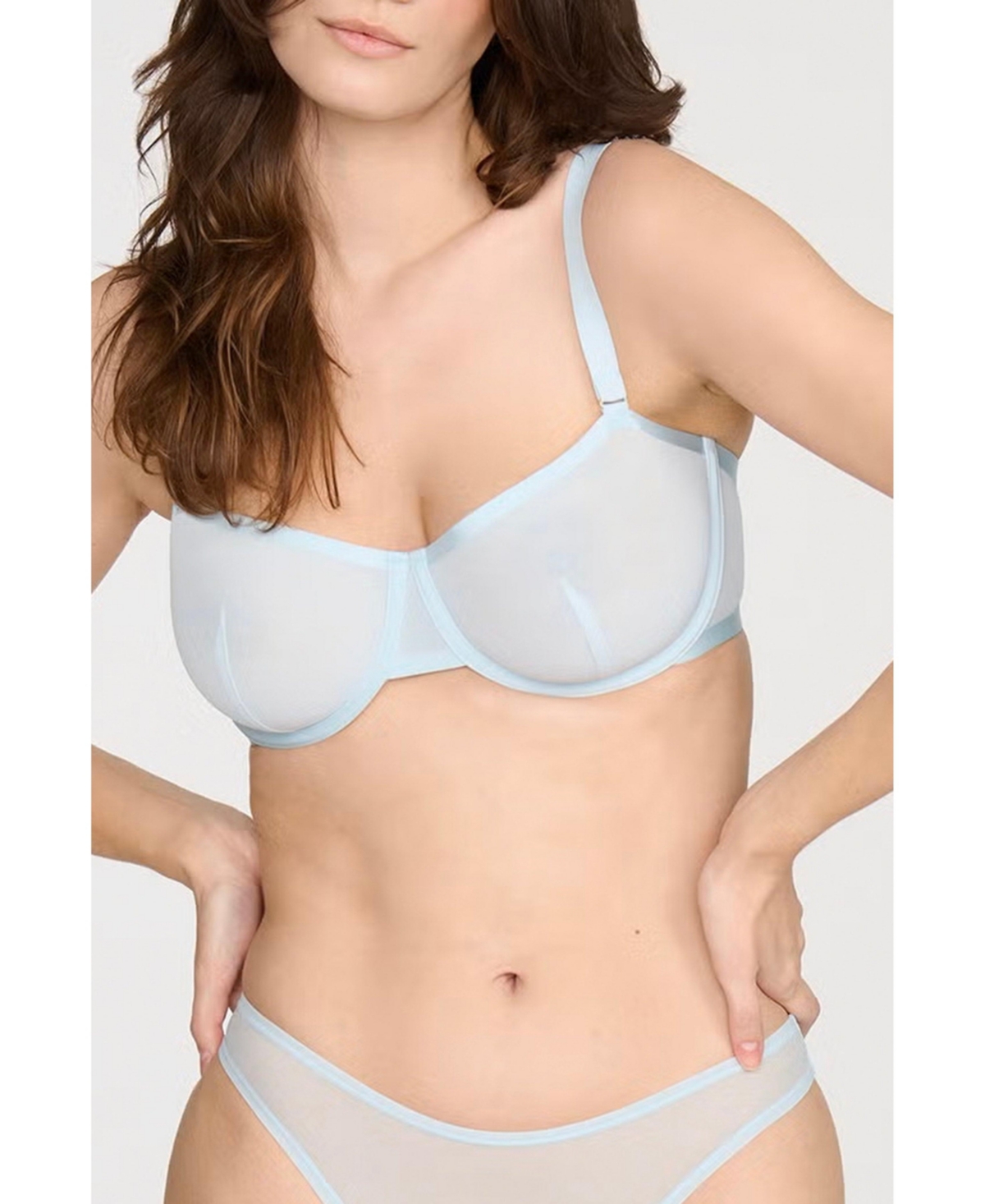Click here for Cuup Womens The Balconette - Mesh Bra - Halo prices