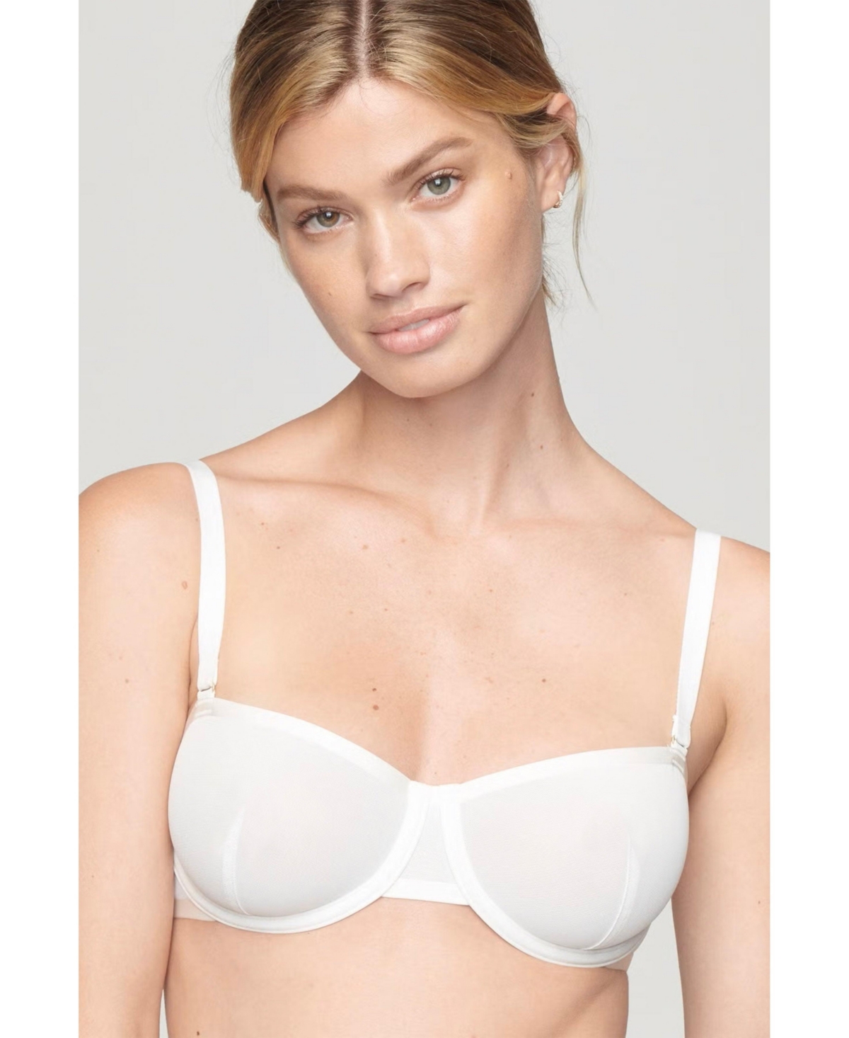 Click here for Cuup Womens The Balconette - Mesh Bra - Salt prices