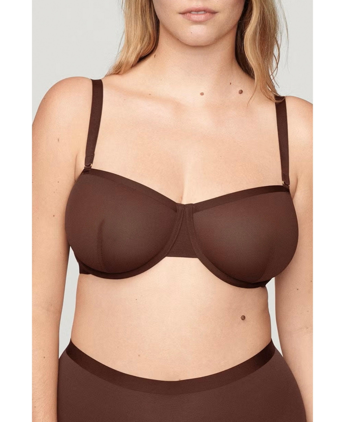 Cuup Womens The Balconette - Mesh Bra - Espresso
