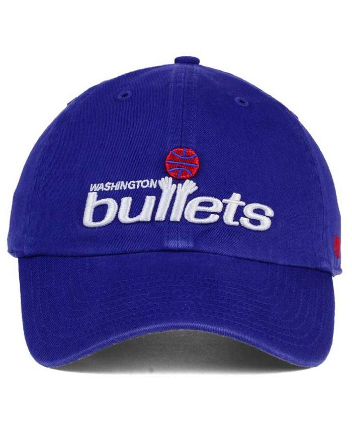 '47 Brand Washington Bullets Hardwood Classics Clean Up Cap - Macy's