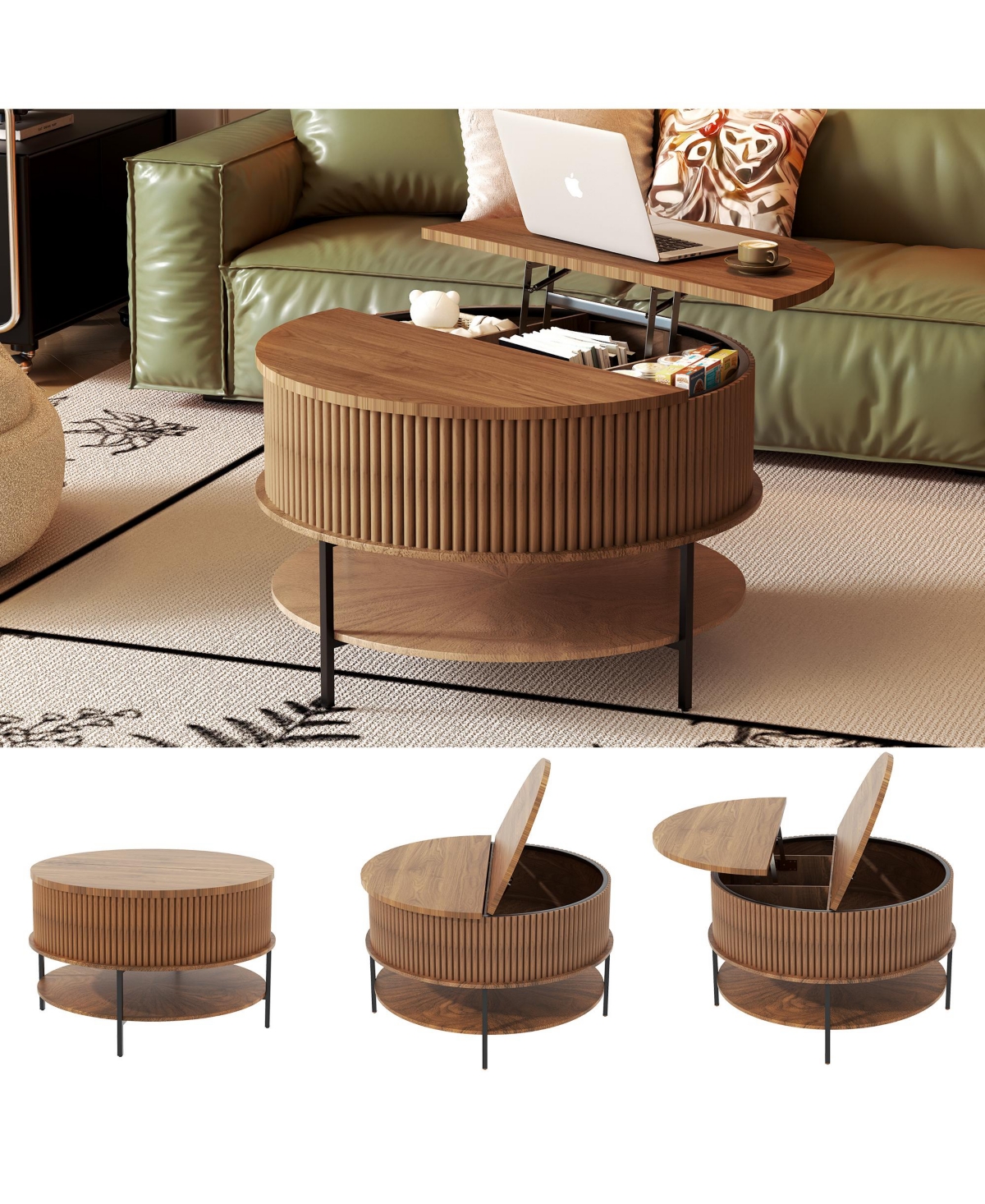 Click here for Rainsken 31.5" Farmhouse Lift Top Coffee Tabl... prices