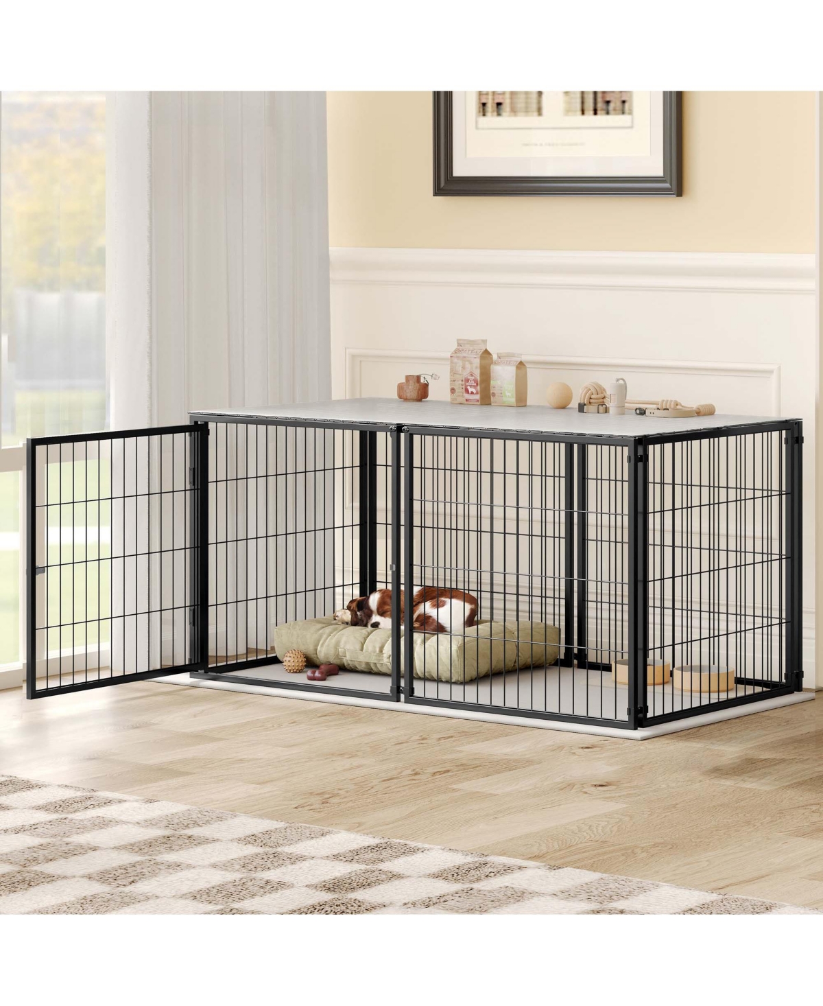 Click here for Aostirmotor 48" Large Dog Cage with Top  Indo... prices