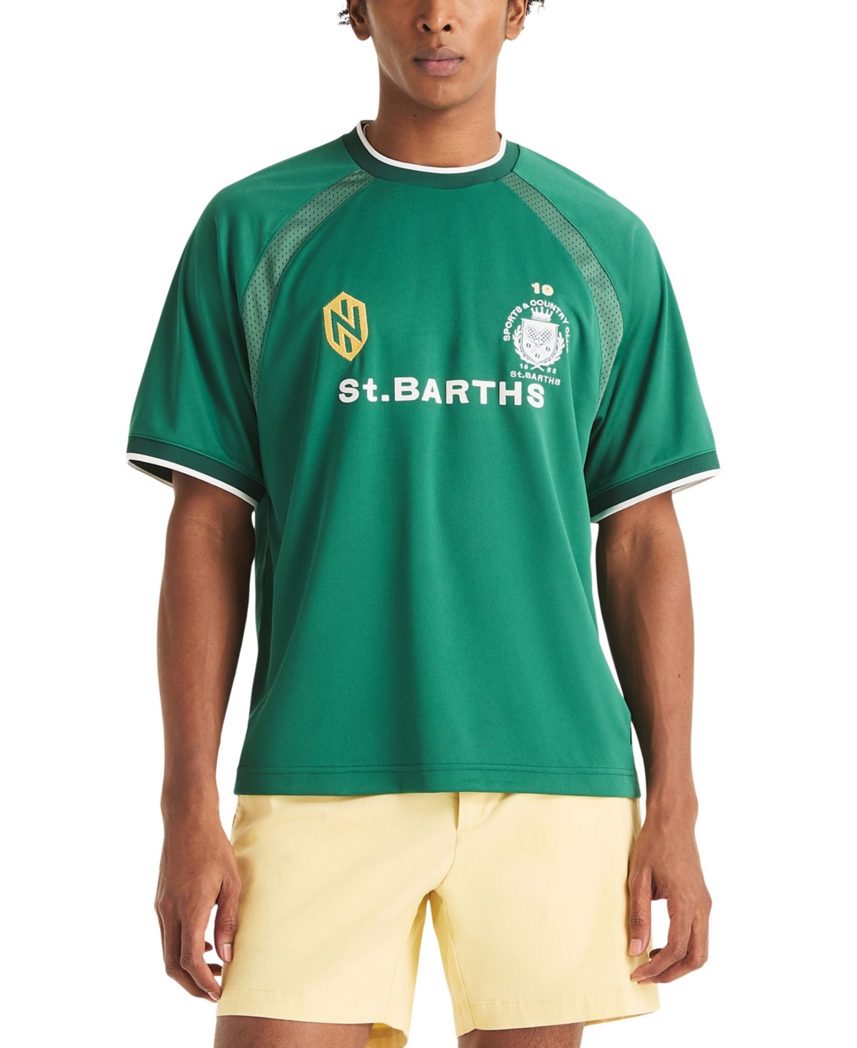 Click here for Nautica Mens Raglan Soccer Crewneck T-Shirt - Spru... prices