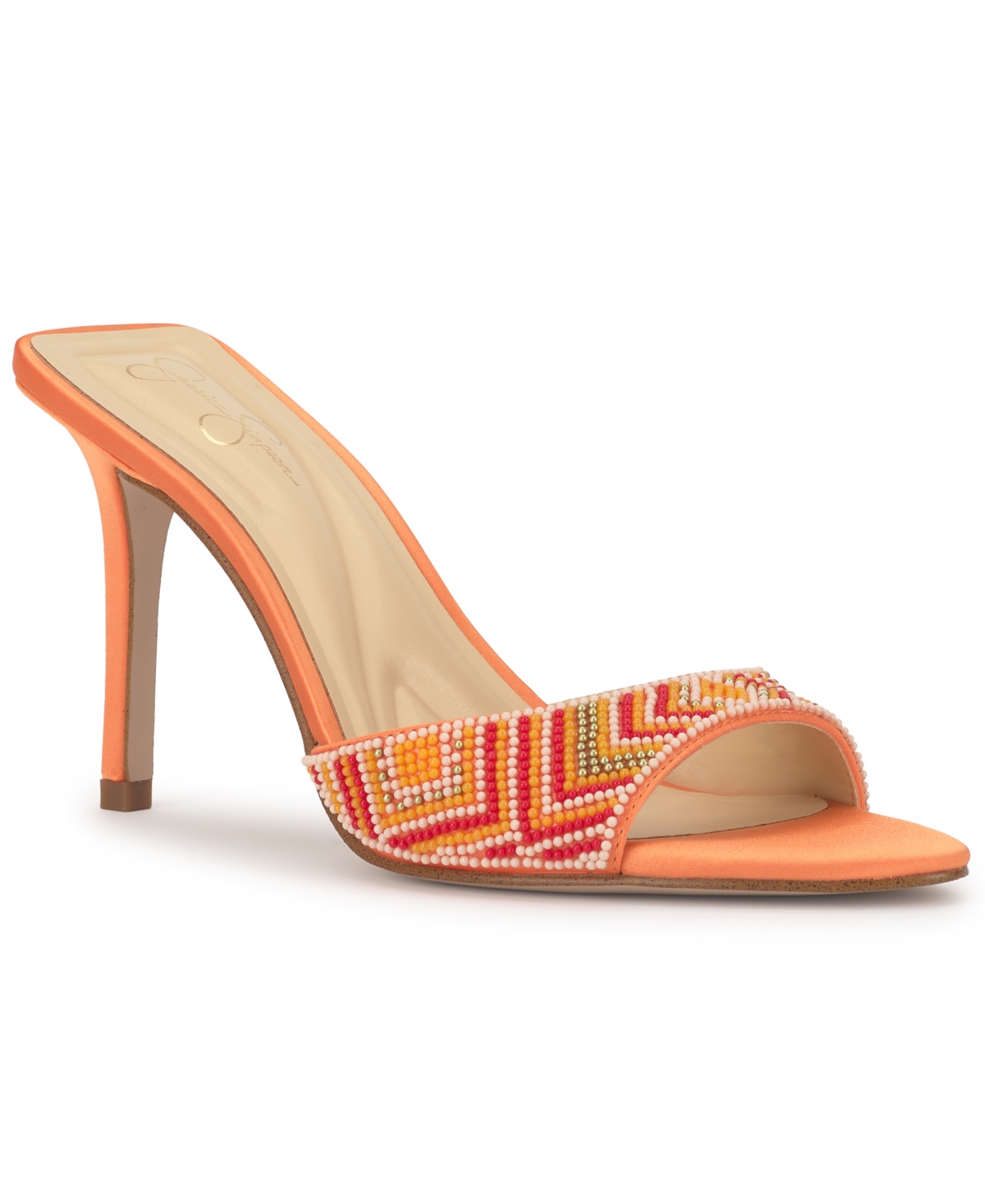 Click here for Jessica Simpson Womens Dravie Beaded Stiletto Sand... prices