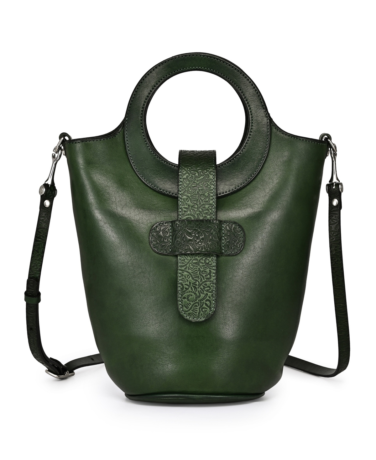 Click here for Old Trend Lily Small Bucket Crossbody Bag - Kale G... prices