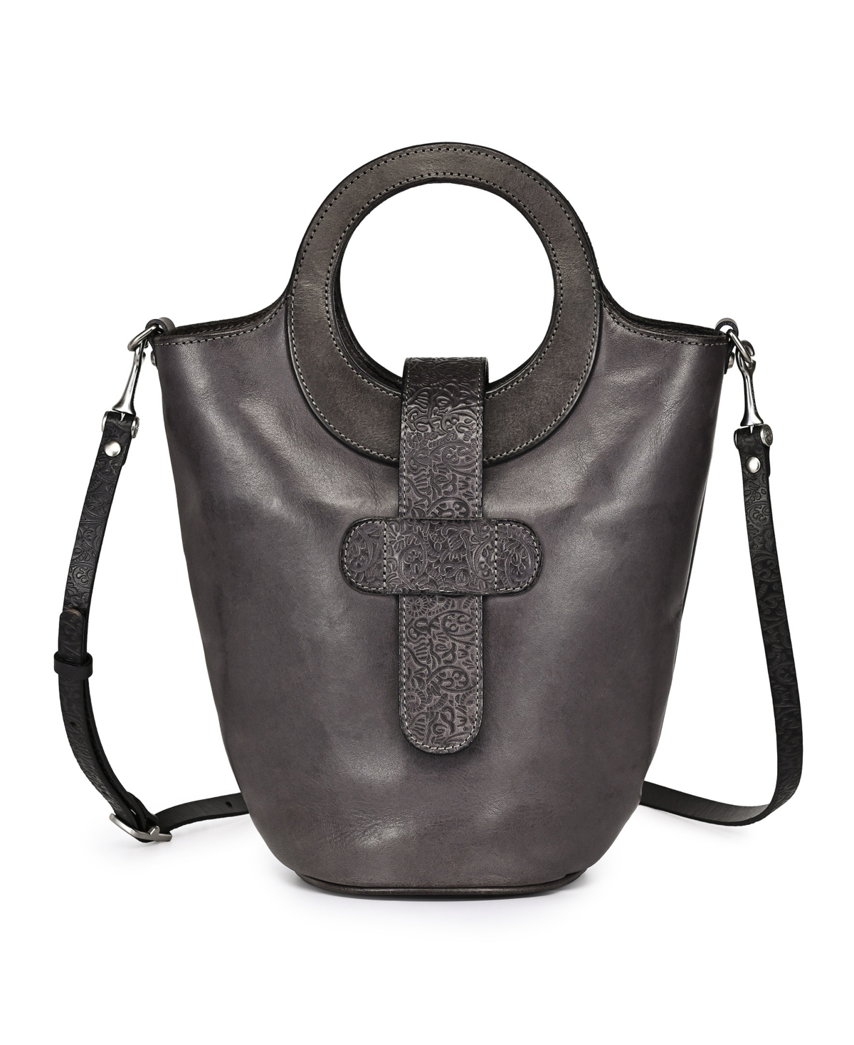 Click here for Old Trend Lily Small Bucket Crossbody Bag - Stone... prices