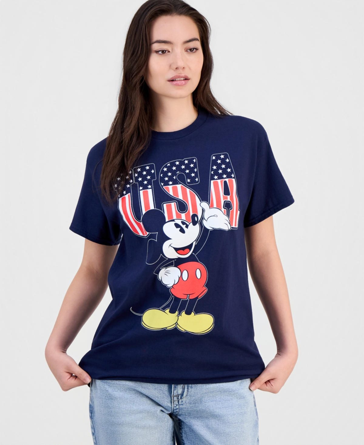 Click here for Disney Juniors Mickey Usa Cotton Short-Sleeve T-Sh... prices