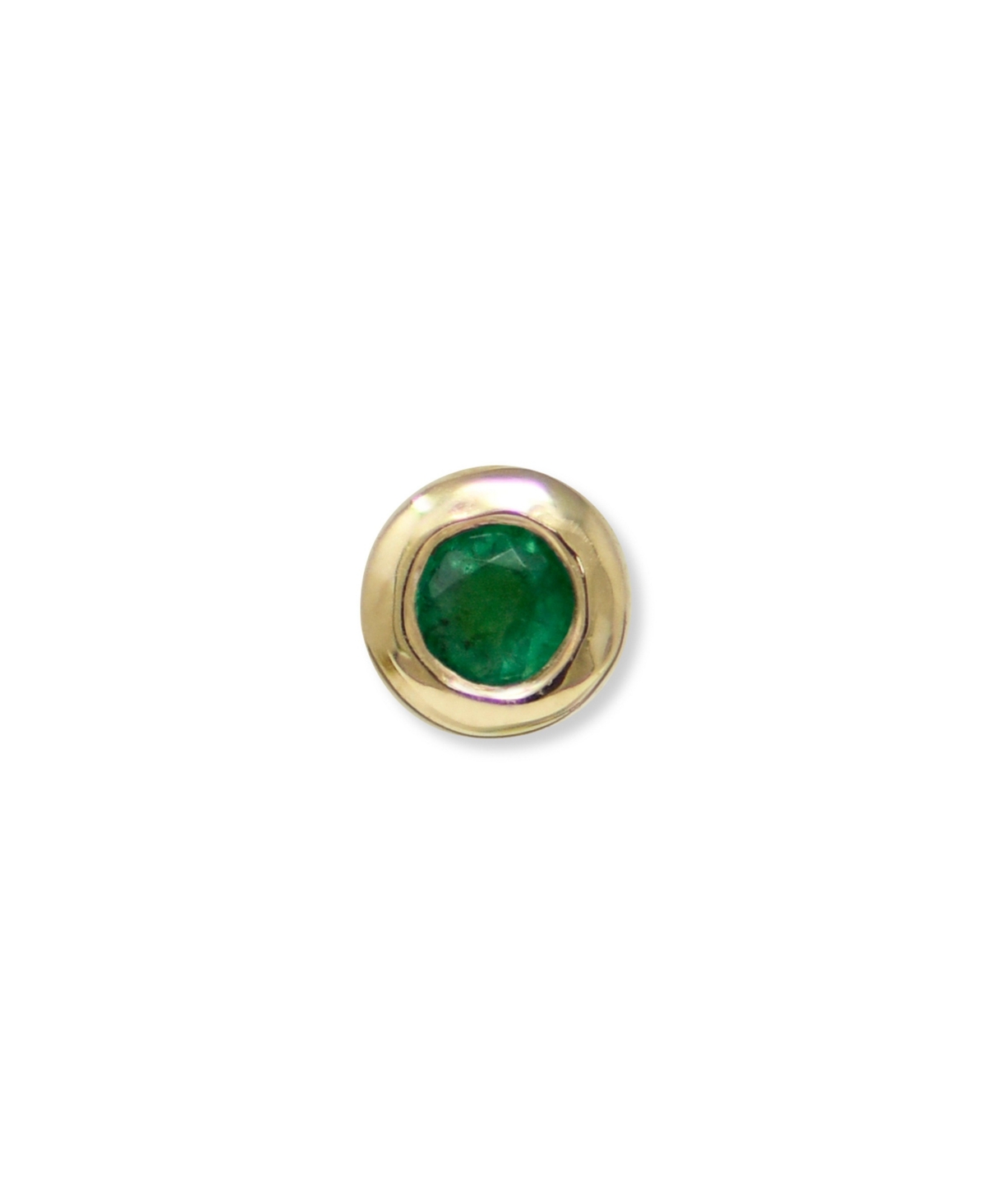 Click here for Anzie Cleo Round Single Stud - Green prices