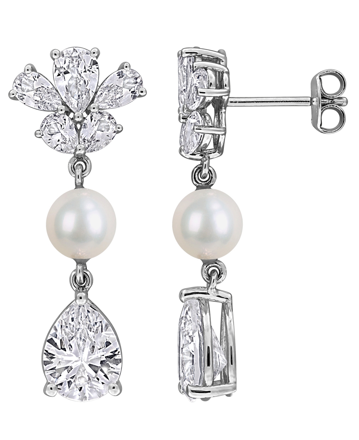 Click here for Macys Cultured Freshwater Pearl & Created White Sa... prices