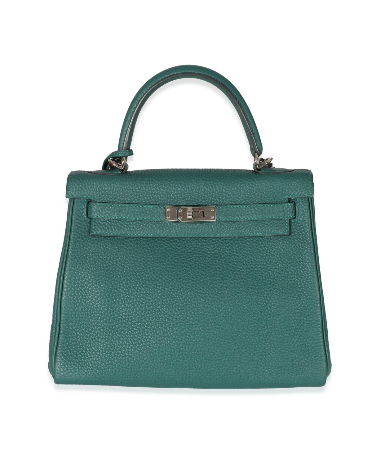 Click here for Pre-Owned HERMES Malachite Togo Retourne Kelly 25... prices