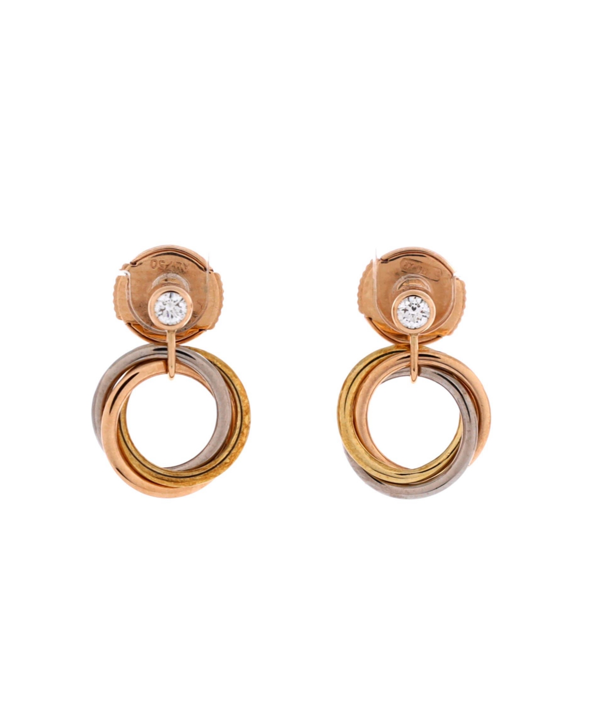 Click here for Pre-Owned Cartier Trinity Dangle Earrings - 18k tr... prices