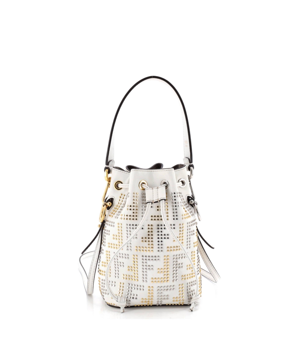 Click here for Pre-Owned Fendi Mini Mon Tresor Bucket Bag Zucca S... prices